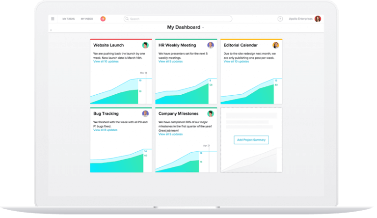 Prototyping project management software: Asana's UI Designer - Justinmind