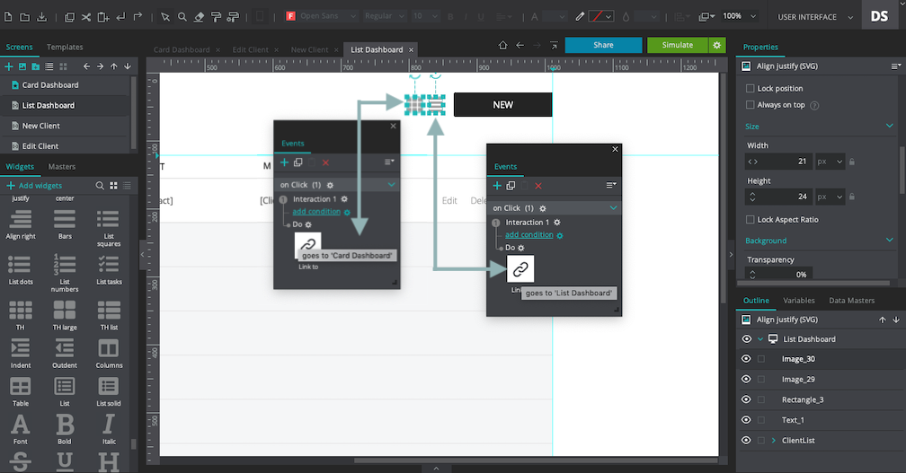 Create interactive forms, lists and grids with Data Masters