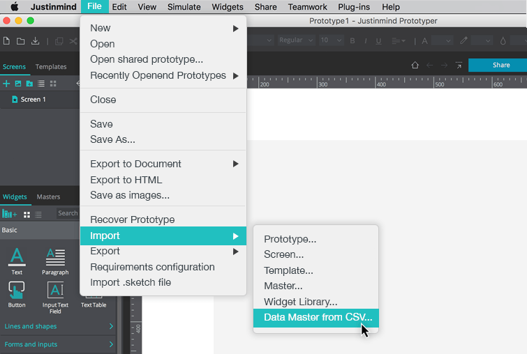 Create interactive forms, lists and grids with Data Masters
