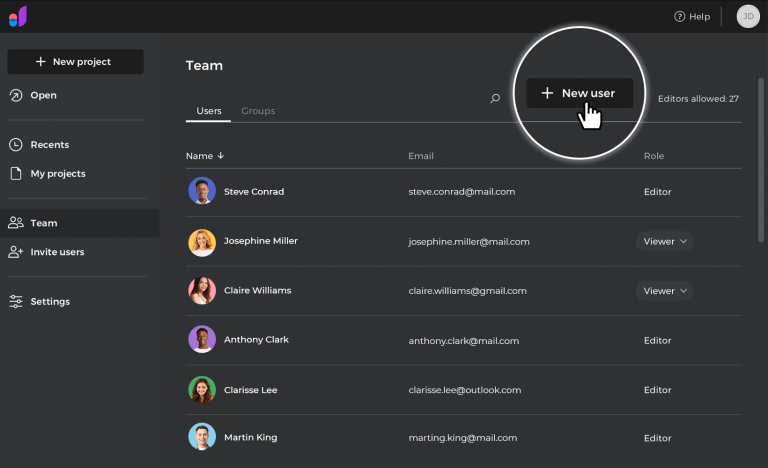 How multiple users work on the same prototype or wireframe