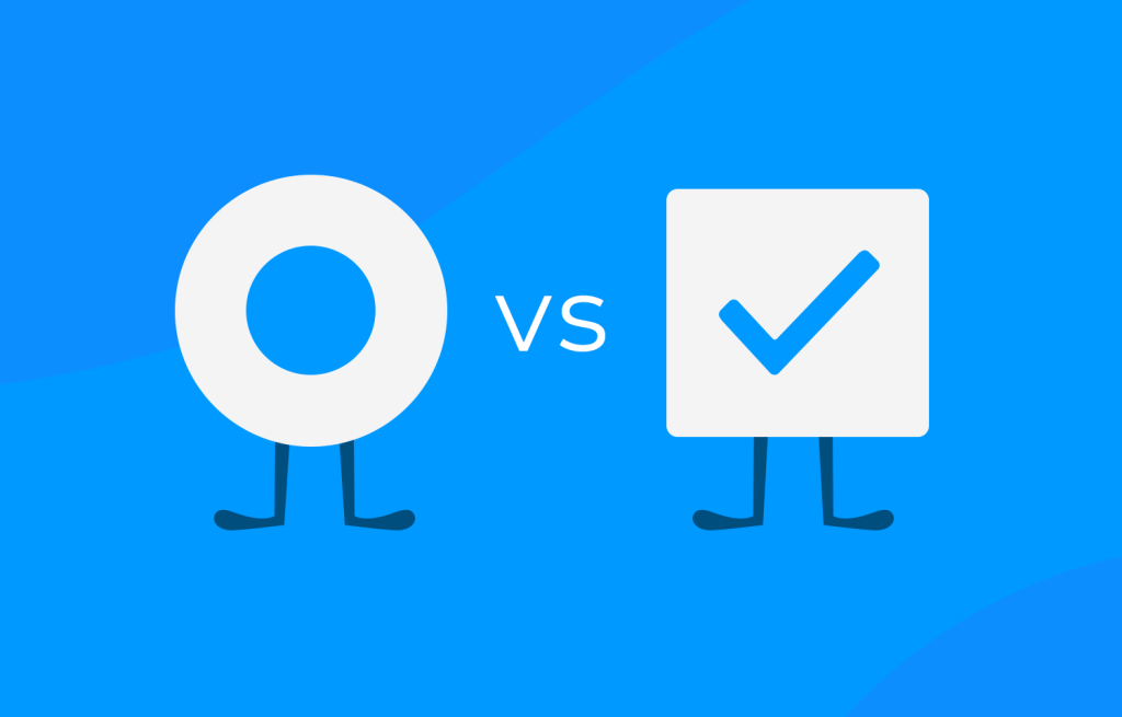 Checkbox vs radio button: when to use which in UI design - Justinmind