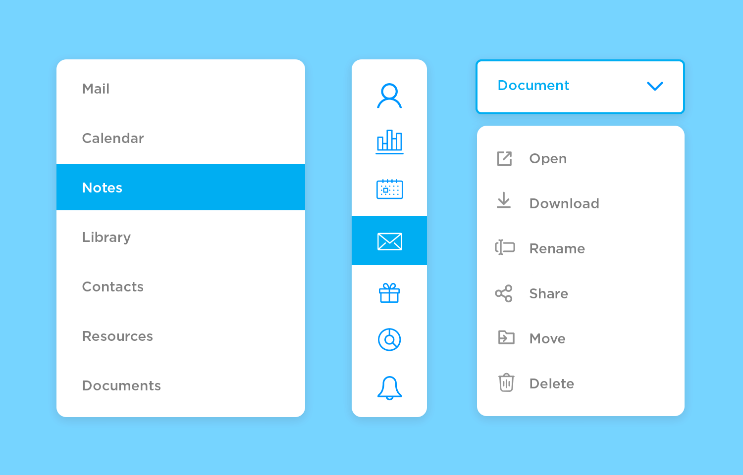 Types Of Drop Down Menus