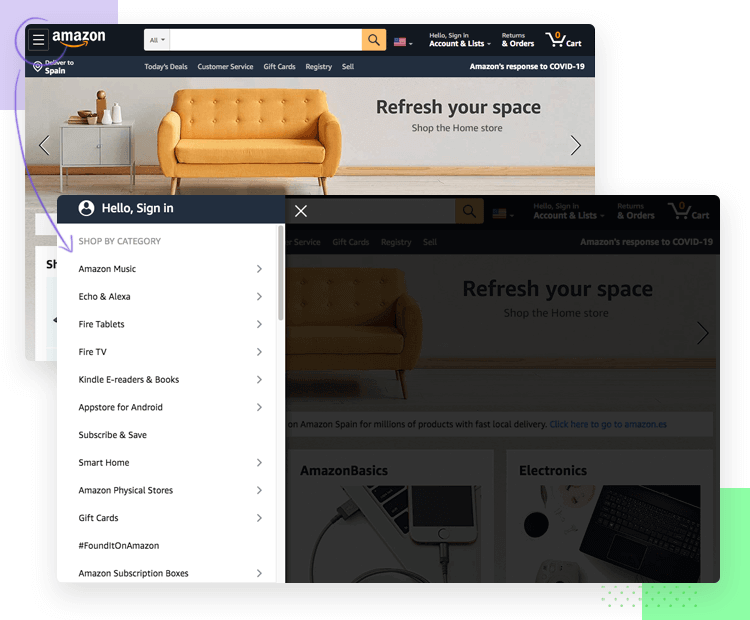 Guide To Hamburger Menu Design Justinmind