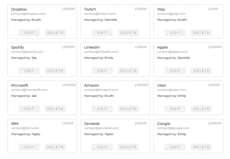 Create interactive forms, lists and grids with Data Masters