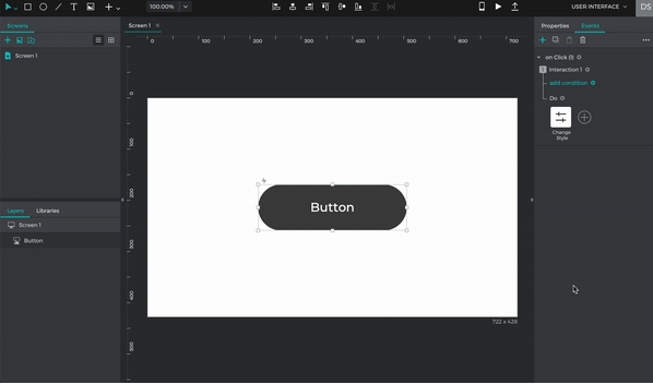 Build fully functional prototypes with events & interactions