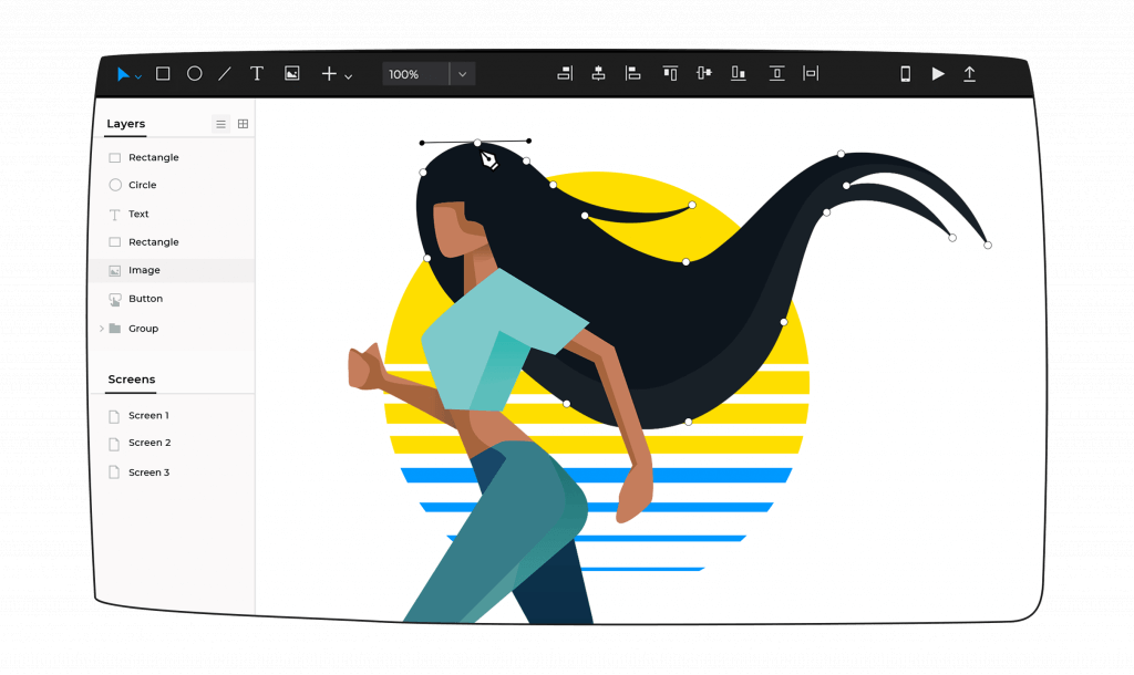 UI design software for web and mobile apps