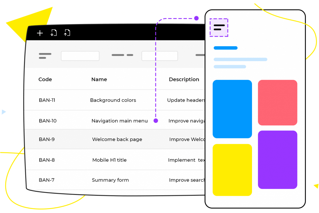 Manage UI and functional requirements for software projects