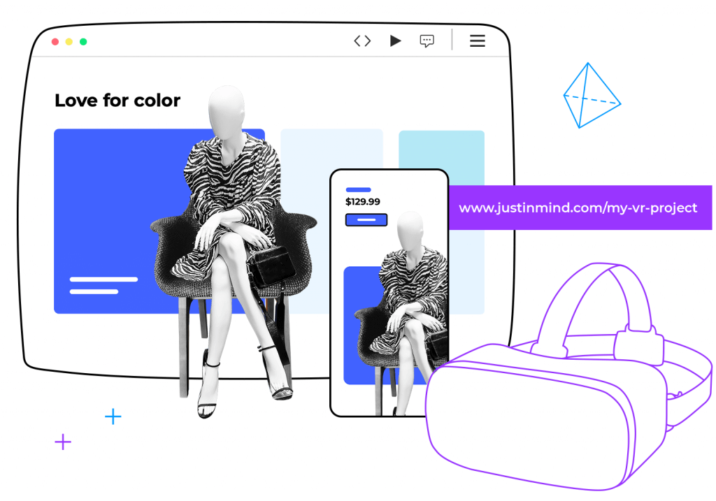 Design and test VR and AR experiences with Justinmind