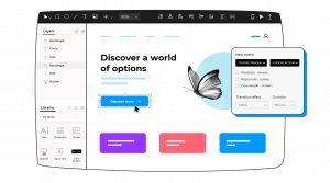Web design software for web and mobile apps